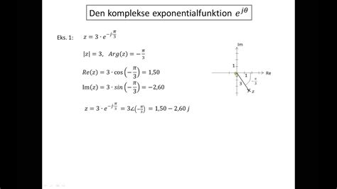 Den Komplekse Exponentialfunktion Youtube