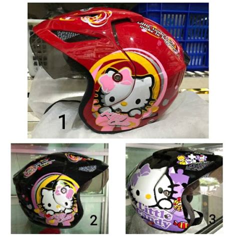 Jual Helm Dewasa Gambar Hello Kitty Geser Gambar Untuk Melihat Detail