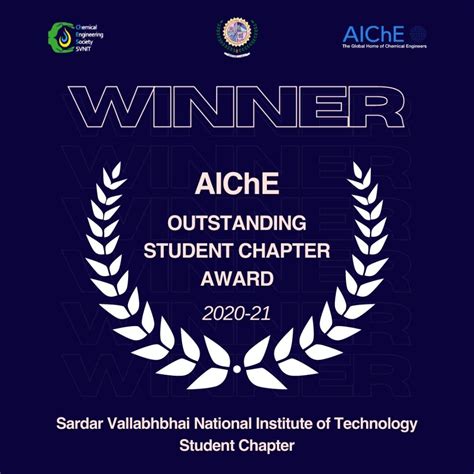 Aiche Ches Svnit Surat Gujarat India Achievement Teamwork