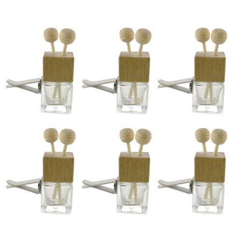 Acdanc 6pcs Glass Diffuser Bottles For Essential Oils Car Perfume