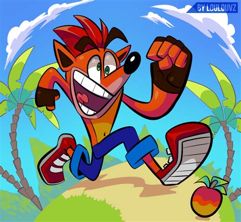 Crash Bandicoot Fanart By Loulouvz By Loulouvz On Deviantart
