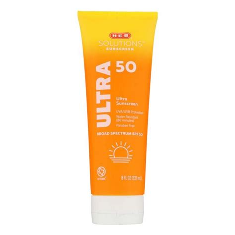 Heb Protector Solar Ultra Protección 50 Loción 236 H E B México