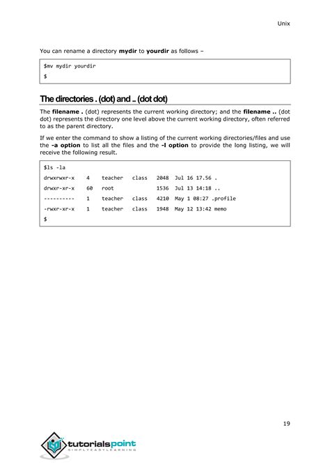 Unix Tutorial Pdf Operating Systems Computer Software And
