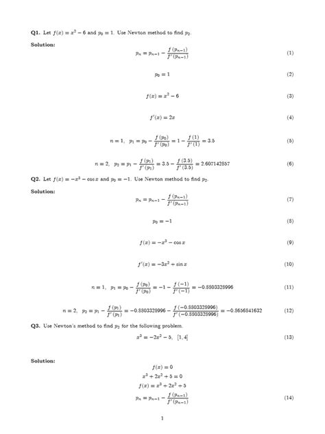 1 Newtons Method Pdf