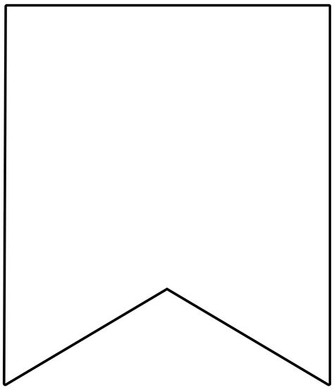 Printable Pennant Template
