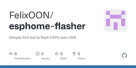 Github Felixoon Esphome Flasher Simple Gui Tool To Flash Esps Over Usb