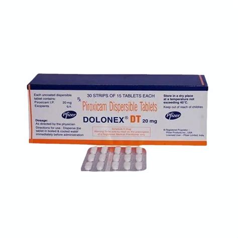 Dolonex Dt 20mg Tablet Uses Price Substitute Side Effects And Benefits