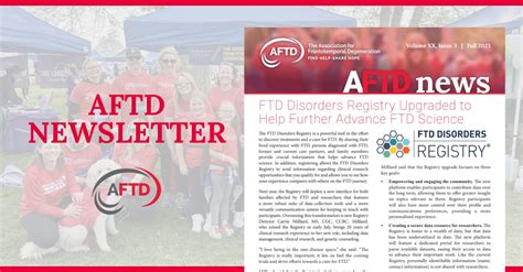 The Fall Issue Of The Aftd Newsletter Is Now Available Discover The Highlights From World Ftd