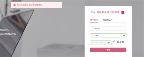 所有服务正常启动 但是前台无法获取验证码 无法登录 Issue pig mesh pig GitHub