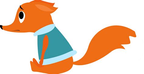 Sad Fox Illustration Vector On White Background 13491830 Vector Art At Vecteezy