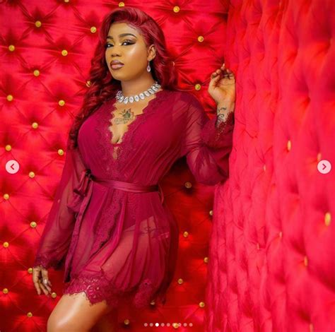 Toyin Lawani Oozes Sex Appeal In Sexy Red Lingerie Photos