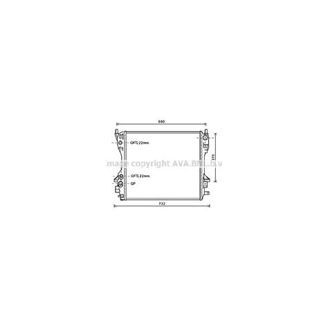 Radiateur AVA QUALITY COOLING JR2049 | MonPetitMécano