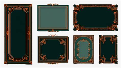 Game Ui Frames Frame Menu Cartoon Ui Royal Png And Vector With