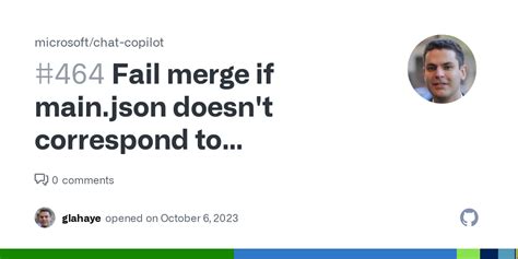 Fail Merge If Main Json Doesn T Correspond To Main Bicep Issue 464