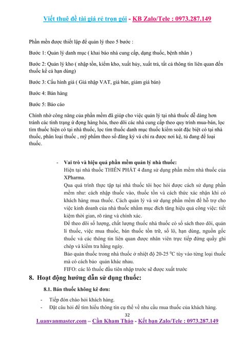 Báo Cáo Thực Tập Tại Nhà Thuốc GPP Thiên Phát docx