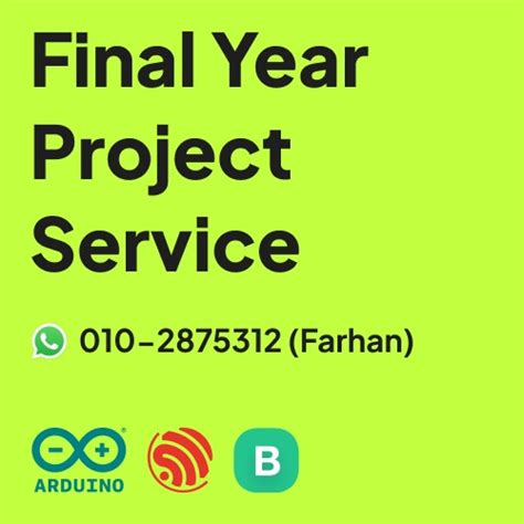 Final Year Project Service Arduino Esp32 Esp8266 Blynk Shopee Malaysia