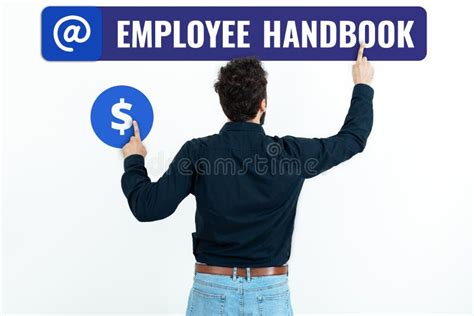 Text Sign Showing Employee Handbook Word Written On Document That Contains An Operating