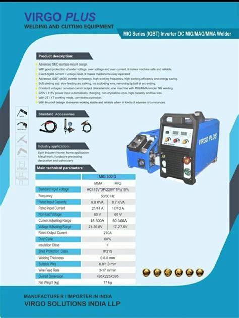 Mig Welding Machine Phase 3 Phase At ₹ 45000 In Jaipur Id 2852427475288