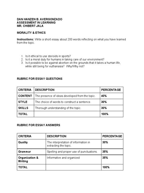 Constructed Response Test Pdf Career And Growth Self Improvement
