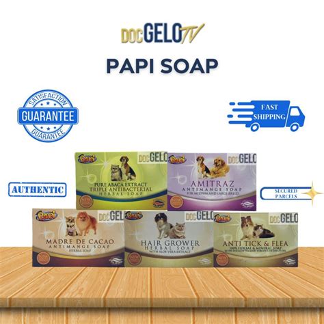 Papi Soap Hair Grower Anti Tick And Flea Madre De Cacao Pure Abaca