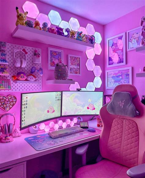 Pink Gaming Room At Kaitlyn Devine Blog