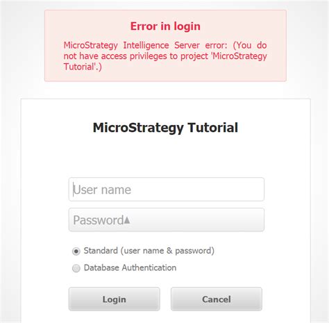 No Privileges Or No Projects Connected Error Message Appears When