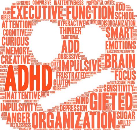 Adhd Word Cloud Stock Illustration Illustration Of Executive 103136156