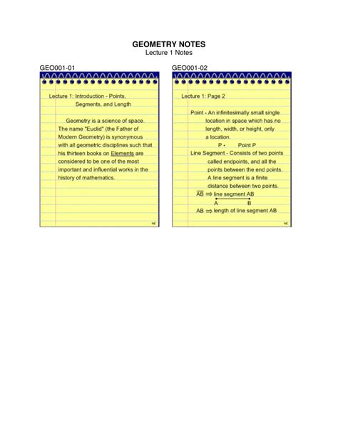 Cool Geometry Notes Free Pdfs For 9th And 10th Graders Geometry