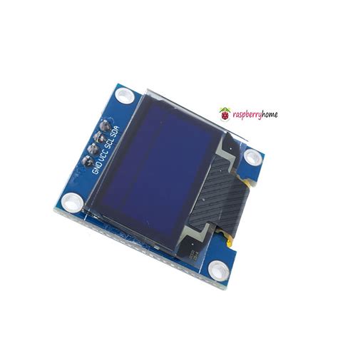 จอภาพ oled ขนาด 0 96 นิ้ว สีฟ้าแก่ ความละเอียด128x64 i2c สำหรับ arduino บรรจุอยู่ในกล่องพลาสติก