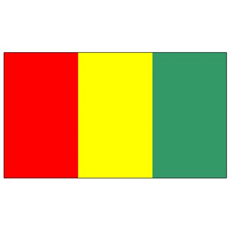 Vertical Stripe Redyellowgreen 3x2 World Flag Shop
