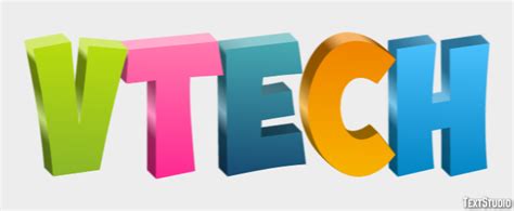Vtech Text Effect And Logo Design Brand