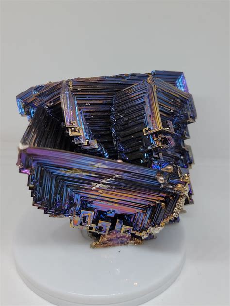 Bismuth 846g Huge Purple And Blue Crystal Etsy