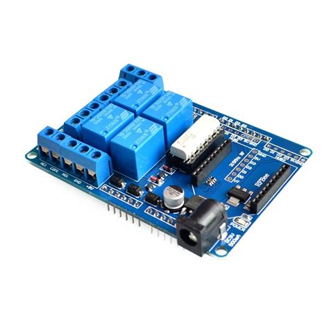 Shield De Relevadores 4 Canales Arduino Geek Factory Shield De Relevadores 4 Canales Arduino Geek Factory