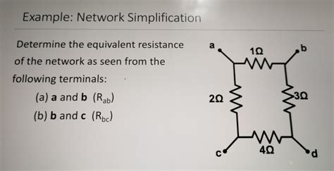 Solved Example Network Simplification Determine The Chegg Com