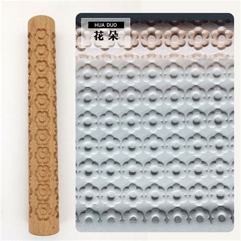 Pottery Art Wood Texture Roll Relief Tree Stone Fl Vicedeal