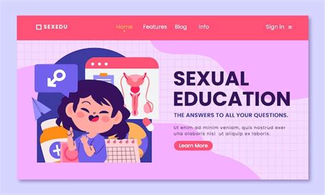 Free Vector Hand Drawn Sex Education Landing Page