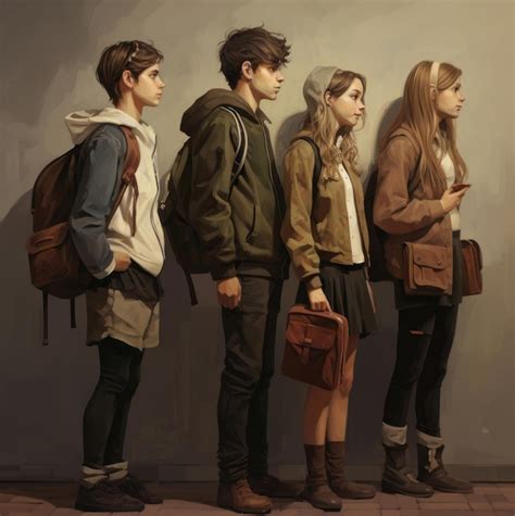 Premium Ai Image Funny Friends Classmates