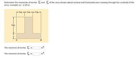 Determine The Moments Of Inertia I̅x And I̅y Of The Area Shown About
