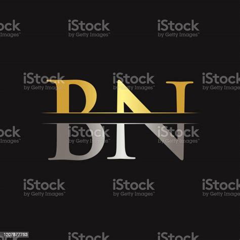 Initial Bn Letter Logo With Creative Modern Business Typography Vector