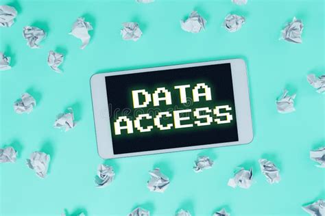 Text Showing Inspiration Data Access Business Concept A User S Ability