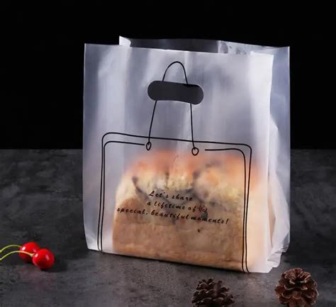 100 개몫 일회용 플라스틱 가방 빵 케이크 토트 선물 가방 Sn3066선물가방and포장용품 Aliexpress