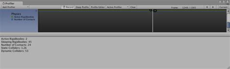 unity manual physics profiler