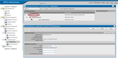 Mule Esb Tutorials Tibco Admin Portal And Deploying Tibco Bw