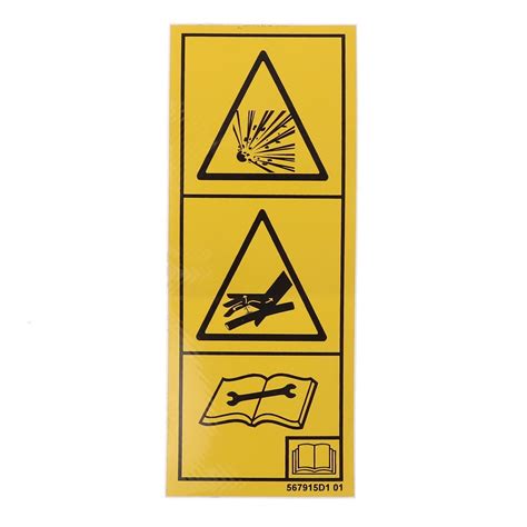 Warning Decal Explosion Agco Parts