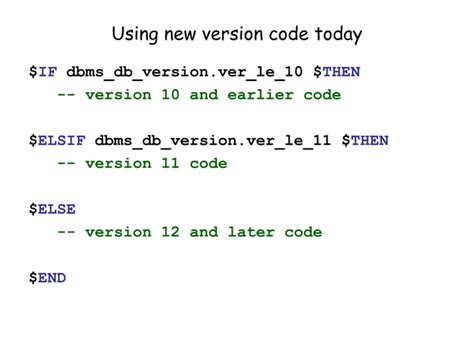 Oracle Plsql Creative Conditional Compilation Ppt