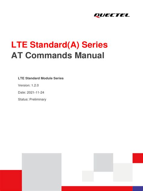 Lte Standarda Series At Commands Manual Pdf Parameter Computer Programming Command