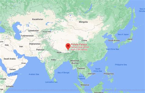 Where Is Potala Palace Located Location Of Potala Palace In World Map