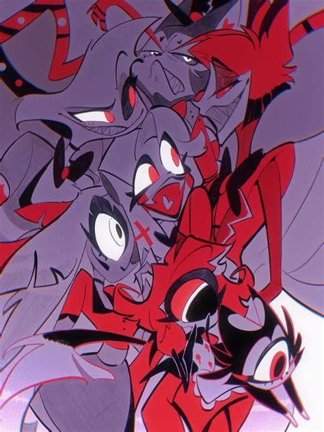 Charlie Morningstar Alastor Vaggie Angel Dust Husk And 2 More