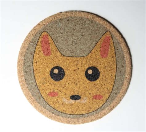 🦊여우 티코스터 코르크 컵받침 텀블러 커피 머그컵 에이블리