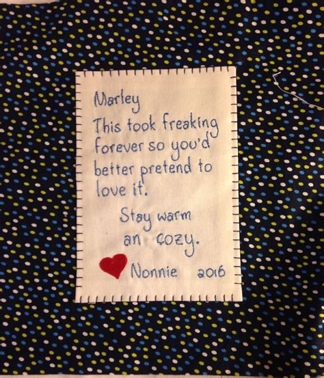 Quilt Label For My Grandbabe S Quilt Quilt Labels Sewing Labels Quilting Quotes